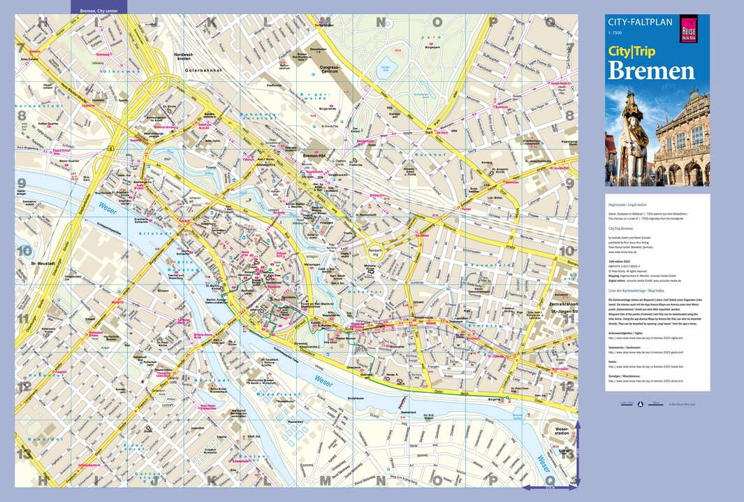 Citymap Bremen 2025 Map by Reise Know-How Verlag Peter Rump GmbH ...