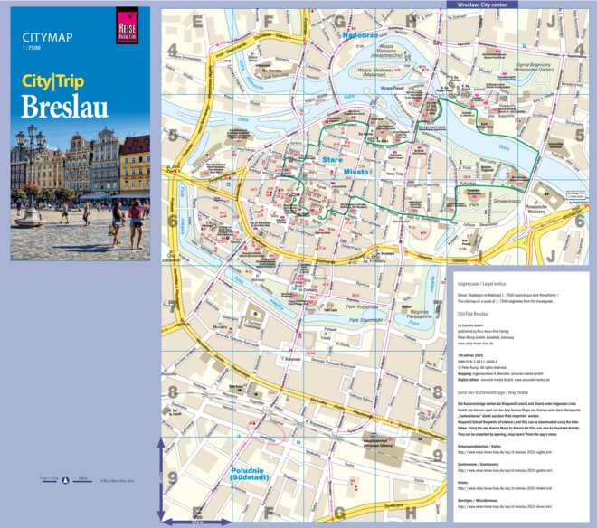 Citymap Breslau (Wroclaw) 2024 Map by Reise Know-How Verlag Peter Rump ...