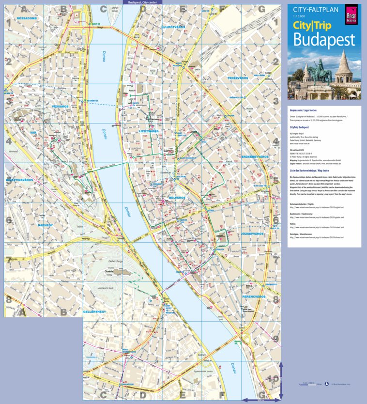 Citymap Budapest 2020 Map by Reise Know-How Verlag Peter Rump GmbH ...