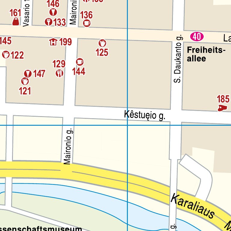 Citymap2 Kaunas 2025 Map by Reise Know-How Verlag Peter Rump GmbH ...