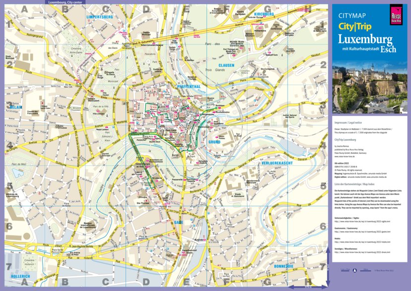Citymap Luxembourg 2022 Map by Reise Know-How Verlag Peter Rump GmbH ...
