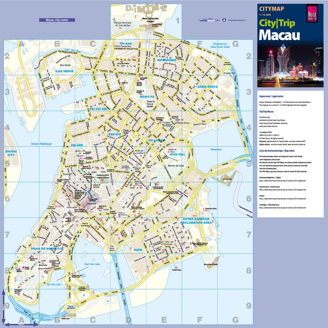 Citymap Macau Map by Reise Know-How Verlag Peter Rump GmbH | Avenza Maps