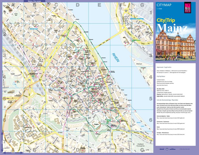 Citymap Mainz 2025 Map by Reise Know-How Verlag Peter Rump GmbH ...
