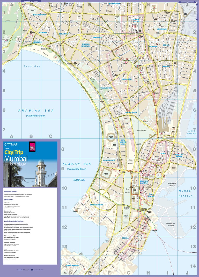 Citymap Mumbai 2016 Map by Reise Know-How Verlag Peter Rump GmbH ...