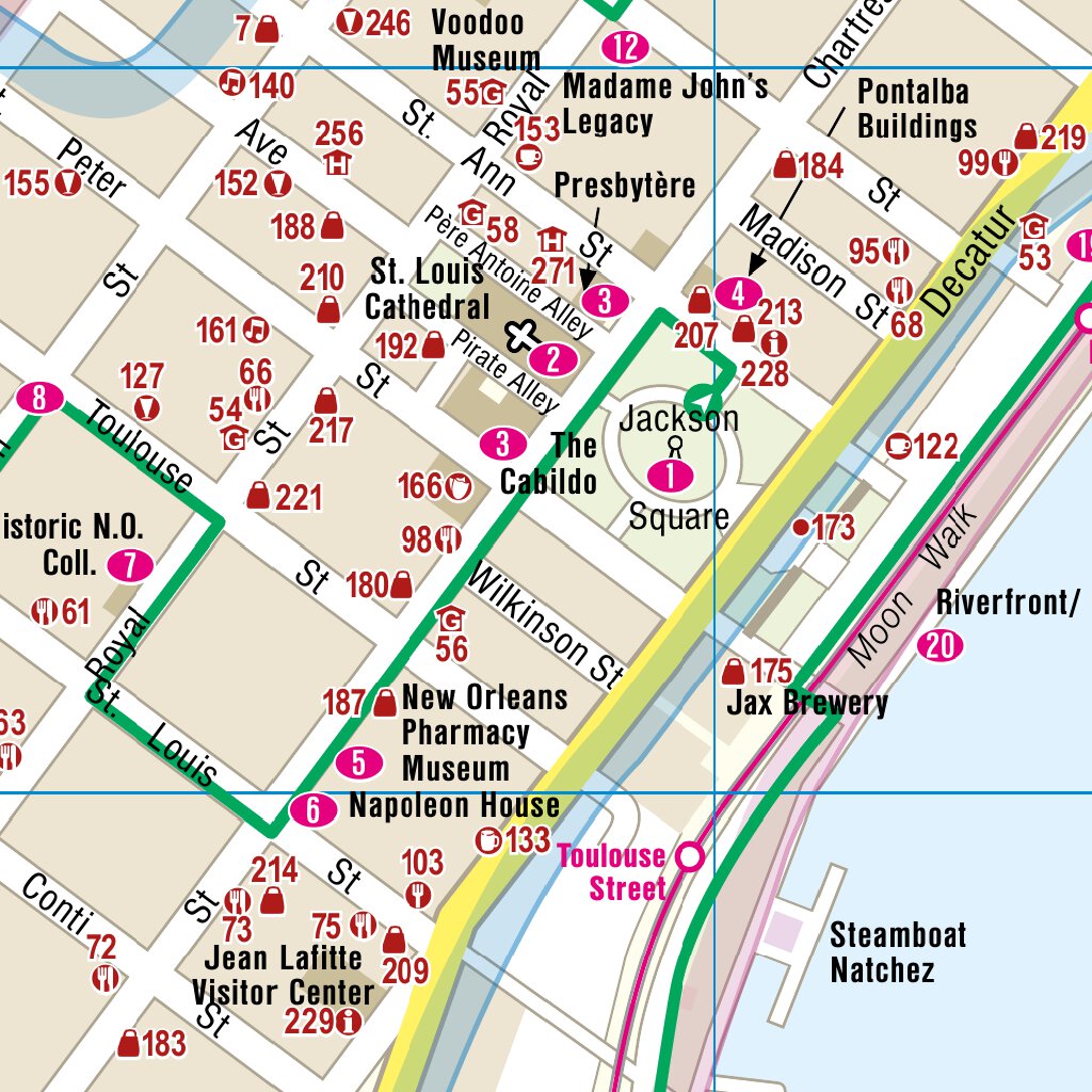 Citymap New Orleans 2019 Map by Reise Know-How Verlag Peter Rump GmbH | Avenza Maps