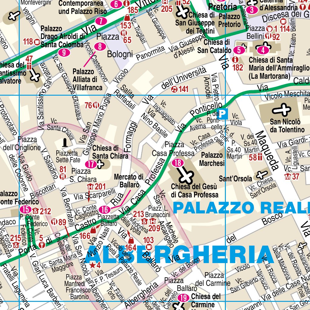 Citymap Palermo 2024 Map by Reise Know-How Verlag Peter Rump GmbH | Avenza Maps