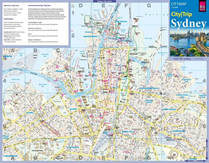 Citymap Sydney 2025 Map by Reise Know-How Verlag Peter Rump GmbH ...