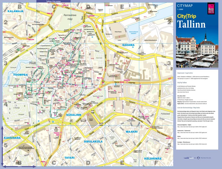 Citymap Tallinn 2022 Map by Reise Know-How Verlag Peter Rump GmbH ...