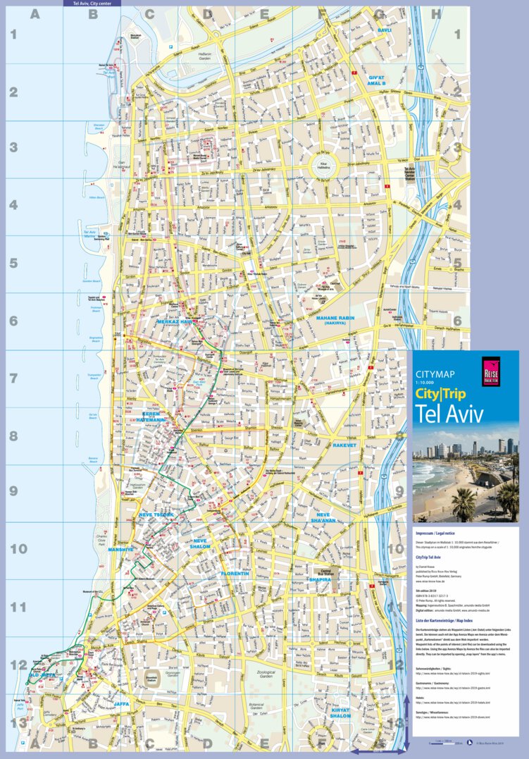 Citymap Tel Aviv 2019 Map by Reise Know-How Verlag Peter Rump GmbH | Avenza Maps