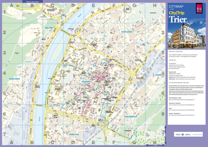 Citymap Trier (Treves) 2023 Map by Reise Know-How Verlag Peter Rump ...