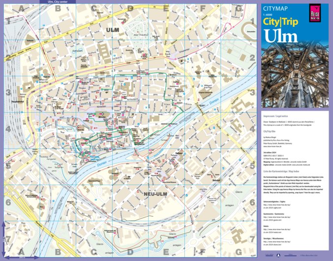 Citymap Ulm 2024 Map by Reise Know-How Verlag Peter Rump GmbH | Avenza Maps
