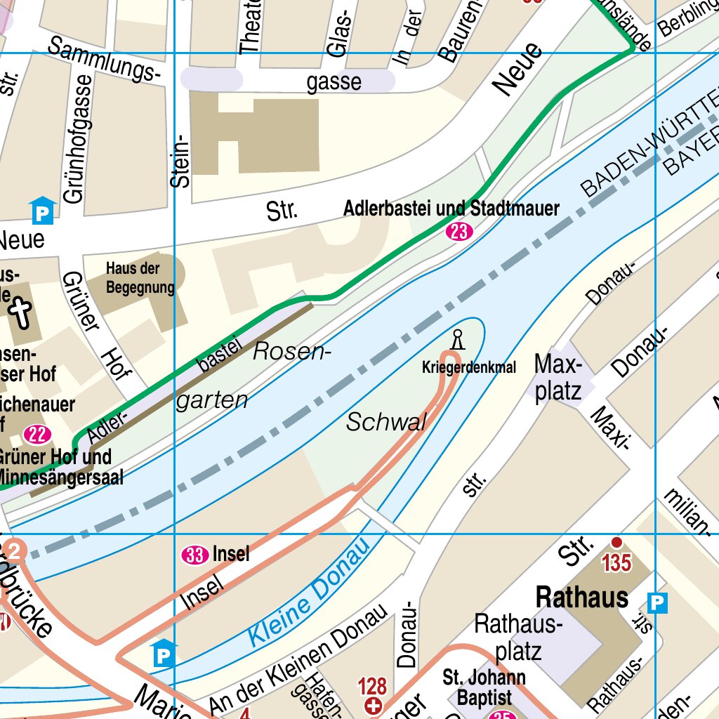 Citymap Ulm 2024 Map by Reise Know-How Verlag Peter Rump GmbH | Avenza Maps