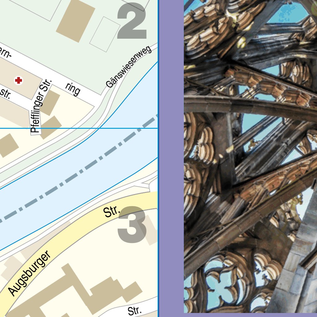 Citymap Ulm 2024 Map by Reise Know-How Verlag Peter Rump GmbH | Avenza Maps