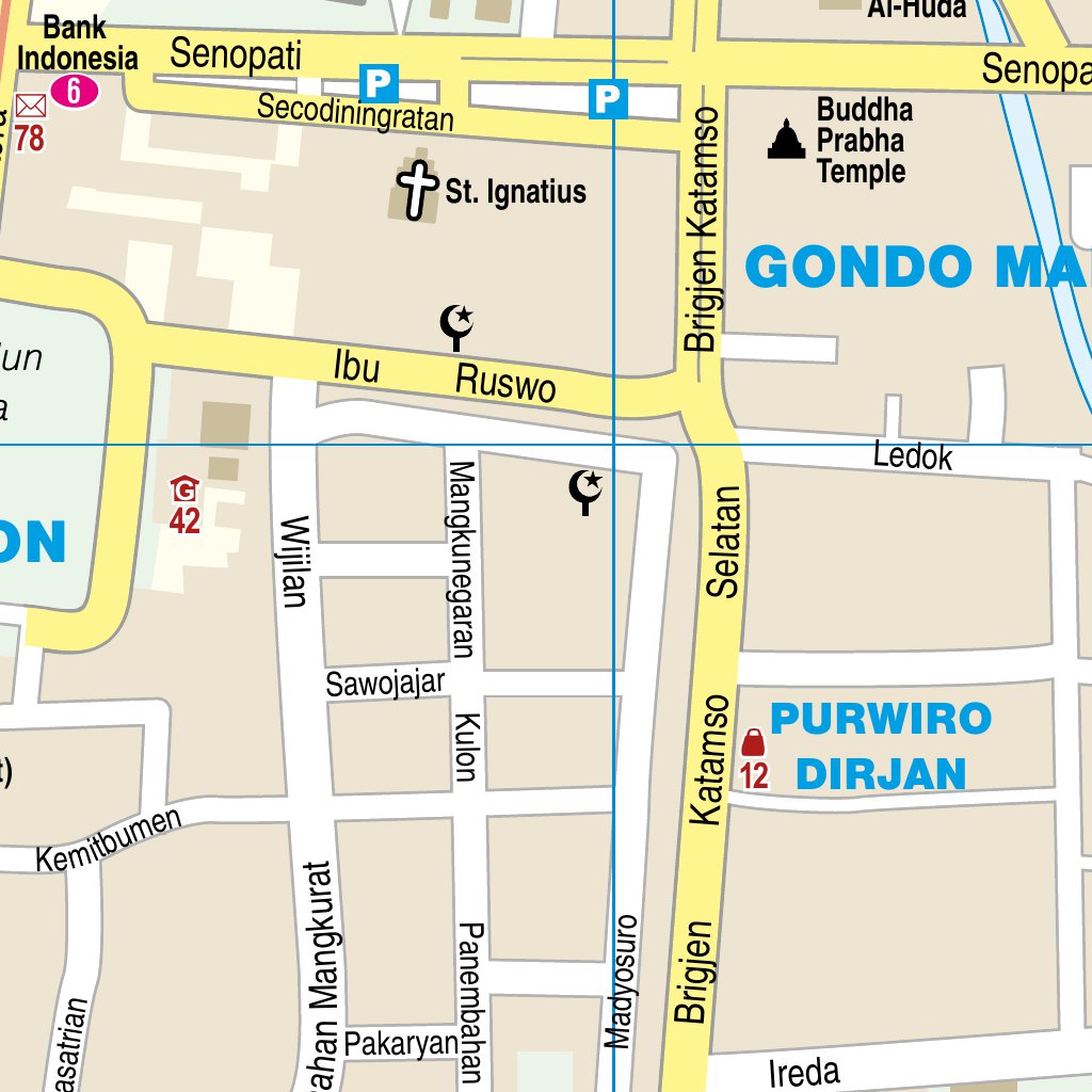 Citymap Yogyakarta Map by Reise Know-How Verlag Peter Rump GmbH ...