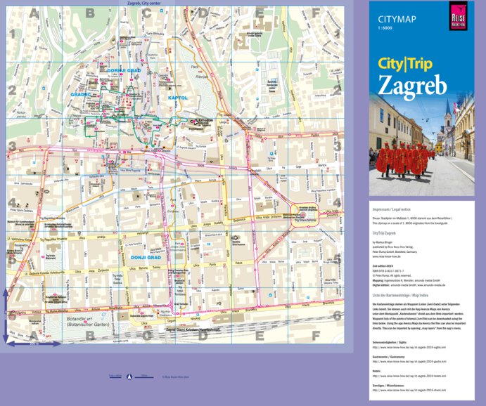 Citymap Zagreb 2024 Map by Reise Know-How Verlag Peter Rump GmbH ...