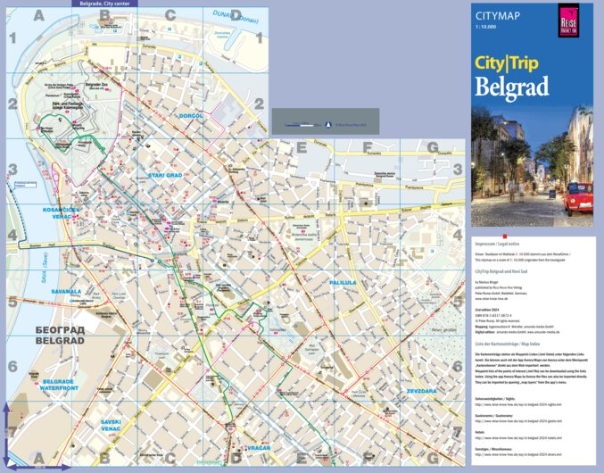 Citymap2 Belgrade 2024 Map by Reise Know-How Verlag Peter Rump GmbH ...