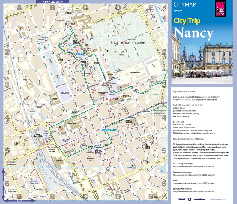 Citymap2 Nancy 2025 Map by Reise Know-How Verlag Peter Rump GmbH ...