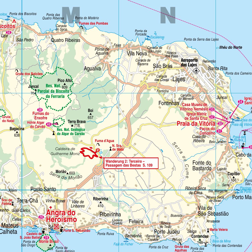 Islandmap Azores 2025 Map by Reise Know-How Verlag Peter Rump GmbH ...