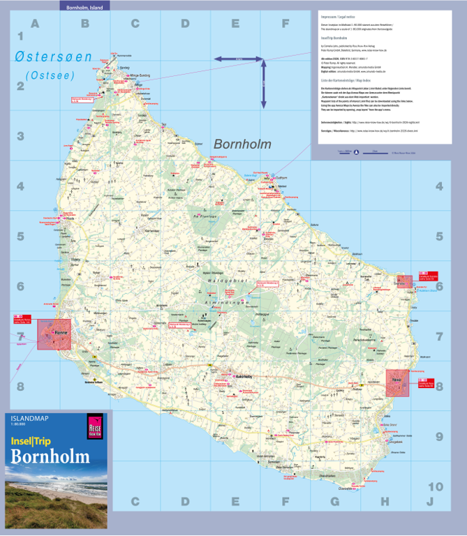 Islandmap Bornholm 2026 Map by Reise Know-How Verlag Peter Rump GmbH ...