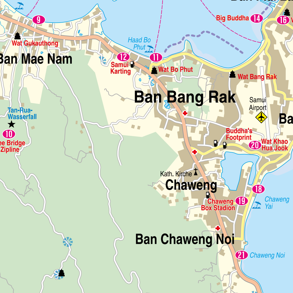 Islandmap Ko Samui, Ko Phangan, Ko Tao 2026 Map by Reise Know-How ...