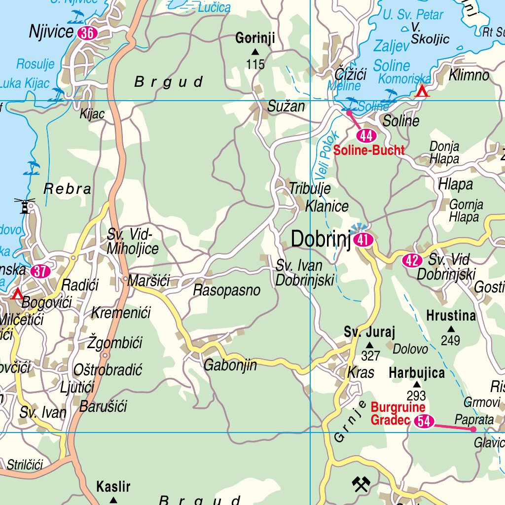 Islandmap Kvarner 2024 Map by Reise Know-How Verlag Peter Rump GmbH ...