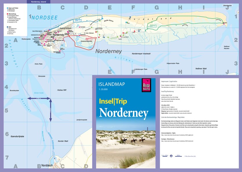 Islandmap Norderney 2025 Map by Reise Know-How Verlag Peter Rump GmbH ...