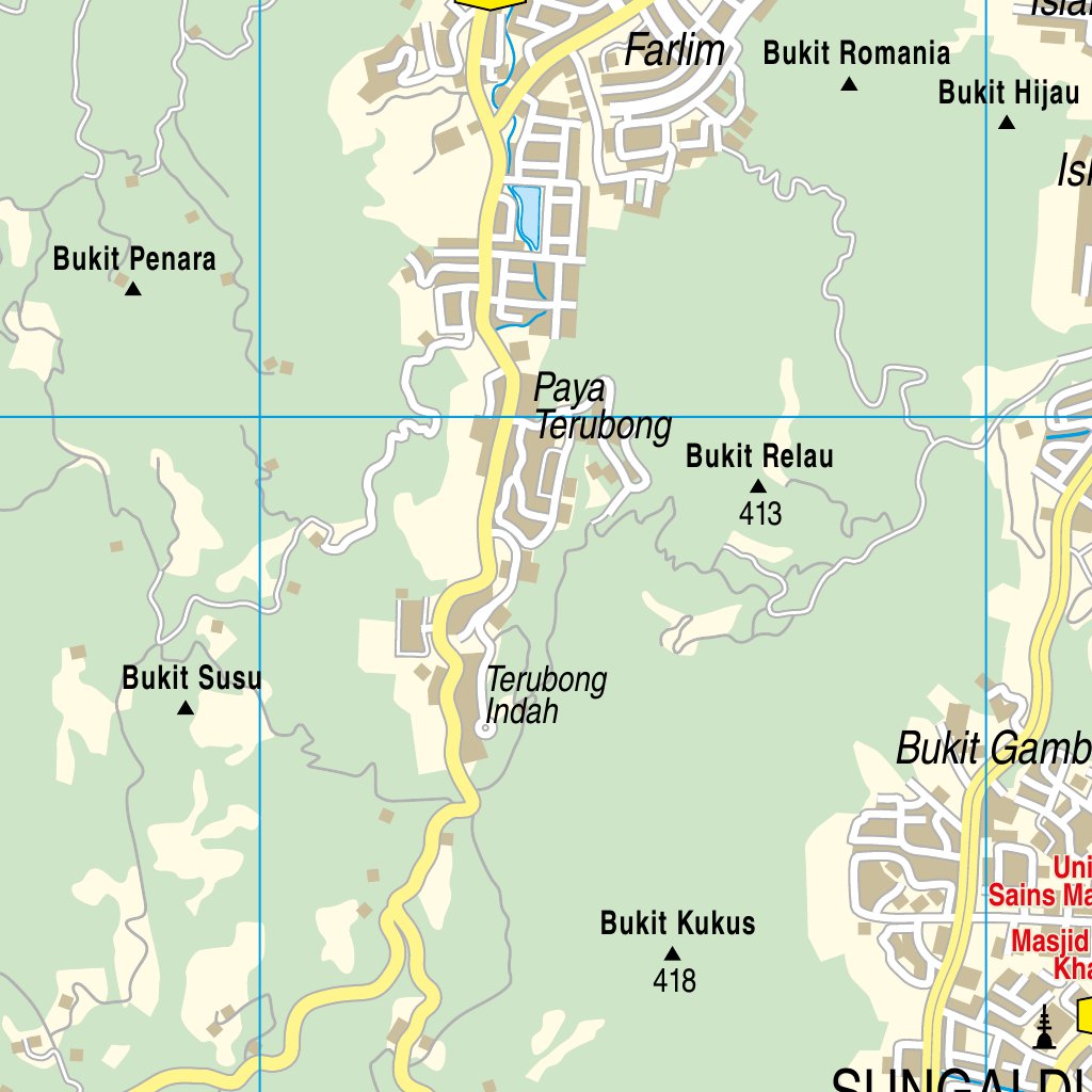 Islandmap Penang 2016 Map by Reise Know-How Verlag Peter Rump GmbH ...