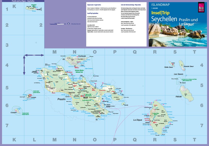 Islandmap Seychelles - Praslin and La Digue 2018 Map by Reise Know-How ...
