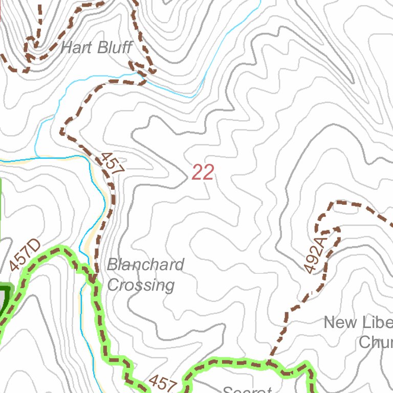Lusk Creek Multi-Day Hike Map by River to River Trail Society | Avenza Maps