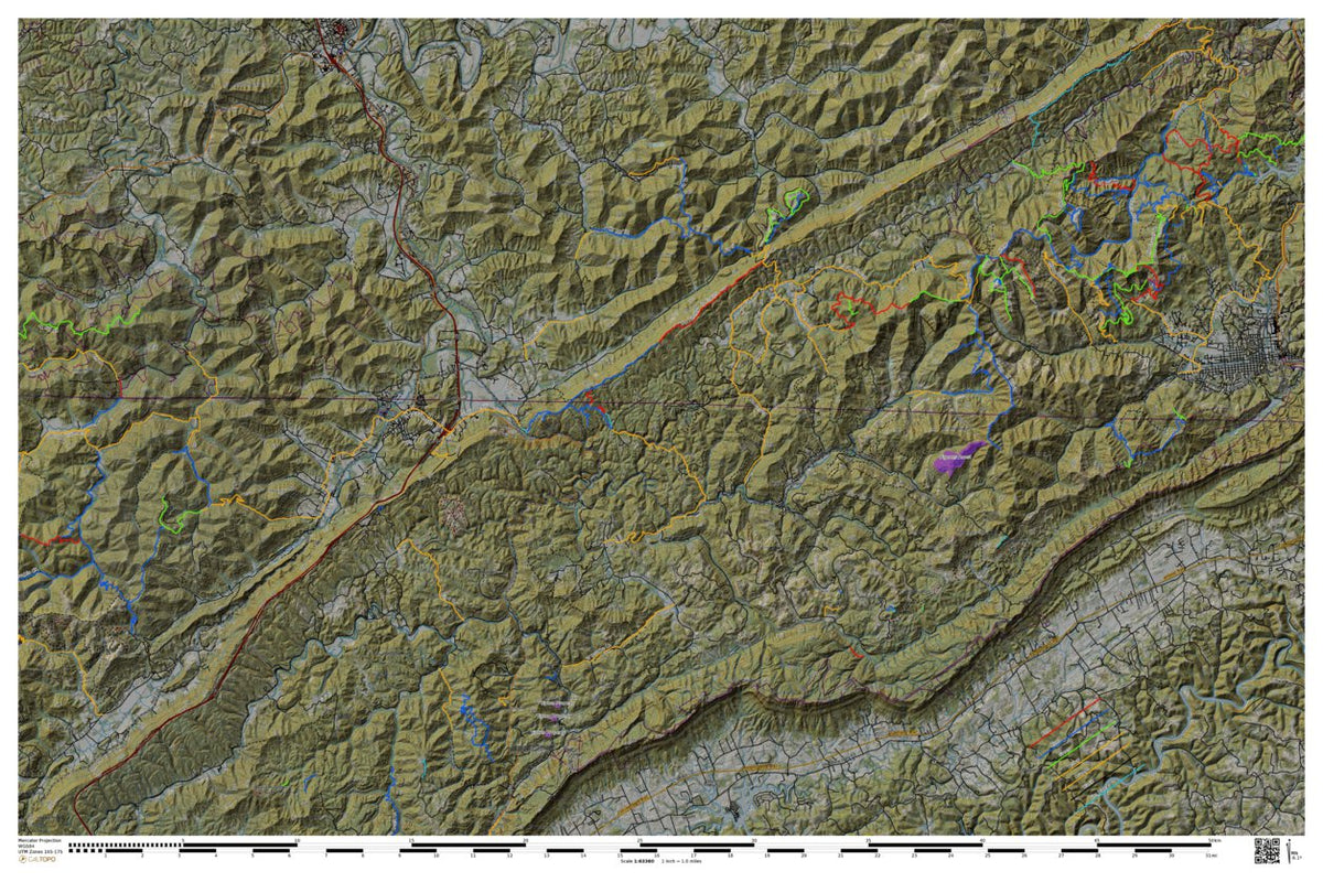 Tackett Creek Trail Map by Rock Bottom Horse Camp, LLC | Avenza Maps