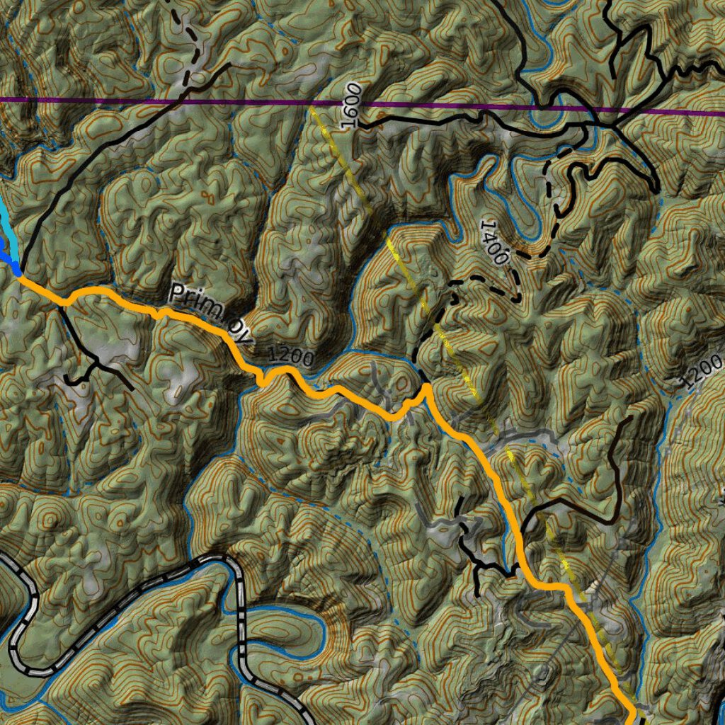 Tackett Creek Trail Map by Rock Bottom Horse Camp, LLC | Avenza Maps