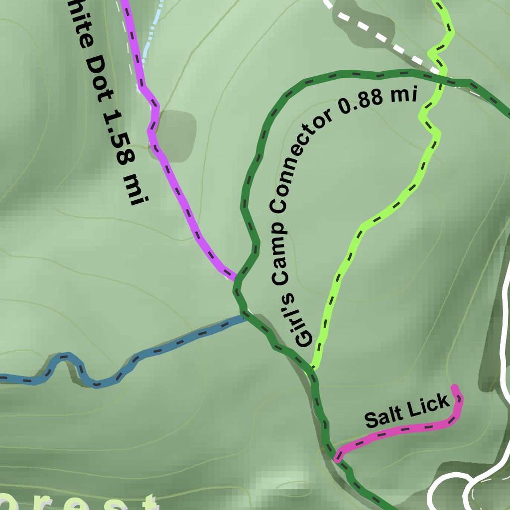 Mountain Lake Area Trails Map by RockGardener Maps | Avenza Maps