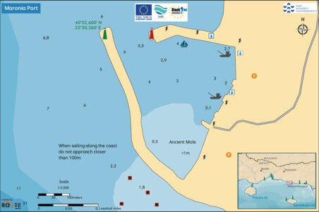 Maronia Port, Greece | ROUTE maps Map by ROUTE maps | Avenza Maps