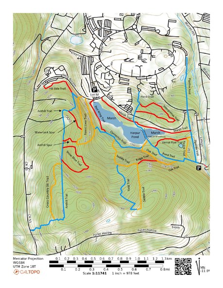 Binghamton University Campus Trails Map by RRL | Avenza Maps