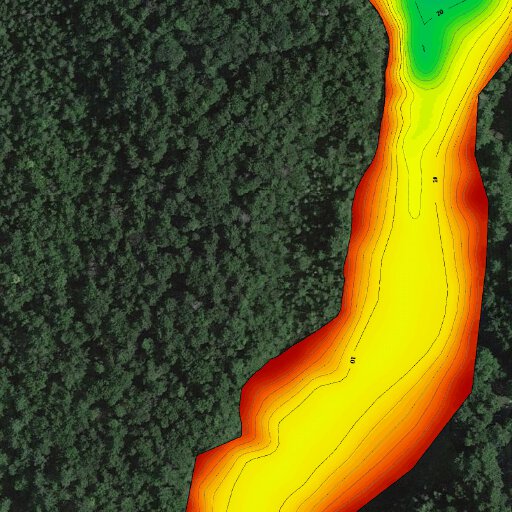 Fishing Depth Map - Saw Lake, Bigwind Lake Provincial Park by SabMap ...