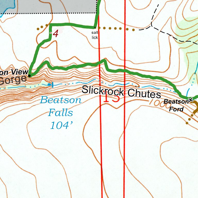 Phantom Falls hike Map by Sacramento Valley Hiking Conference | Avenza Maps