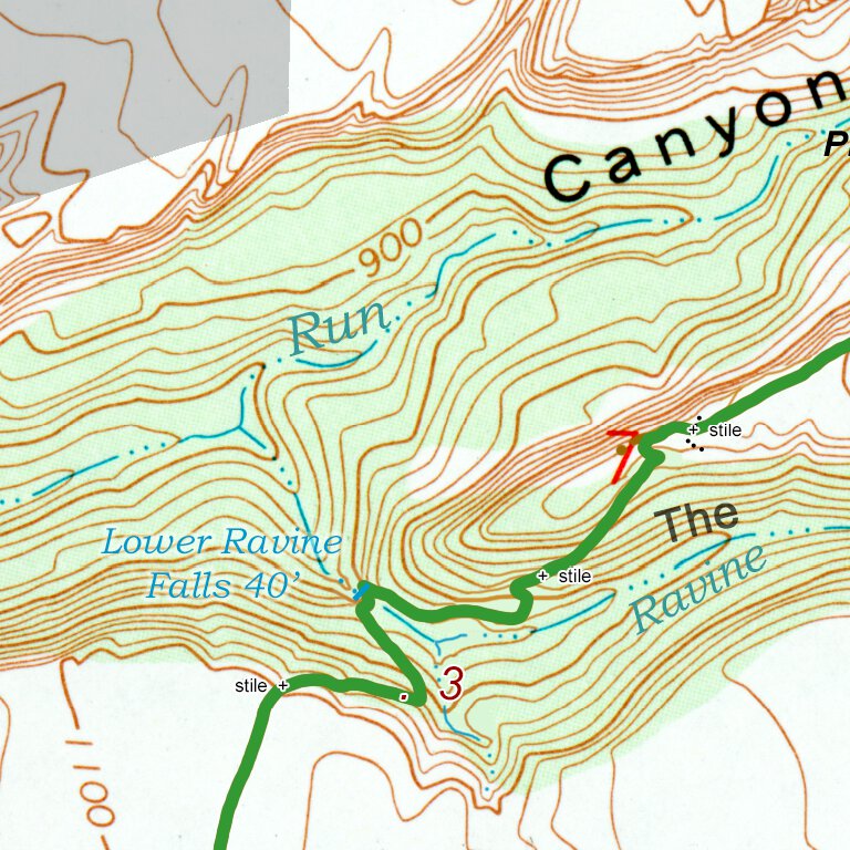 Phantom Falls hike Map by Sacramento Valley Hiking Conference | Avenza Maps