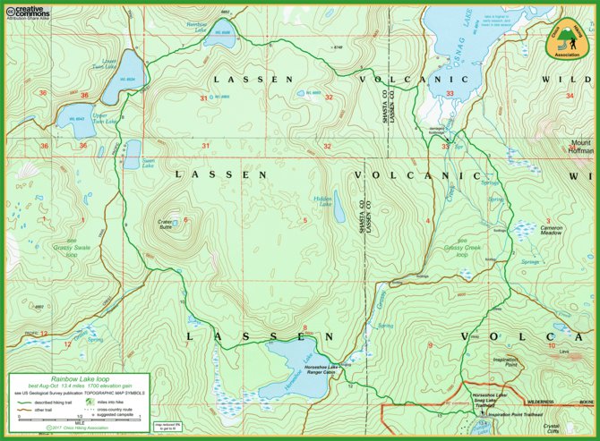 Rainbow Lake trail Map by Sacramento Valley Hiking Conference | Avenza Maps