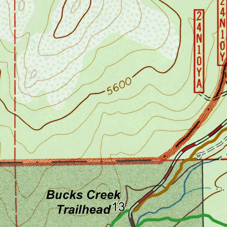 Right Hand Branch trail Map by Sacramento Valley Hiking Conference ...