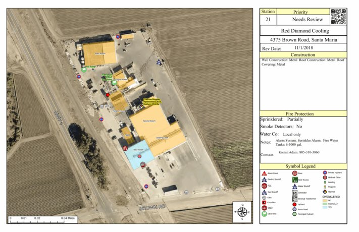 Red Diamond Cooling Map by Santa Barbara County Fire Department ...