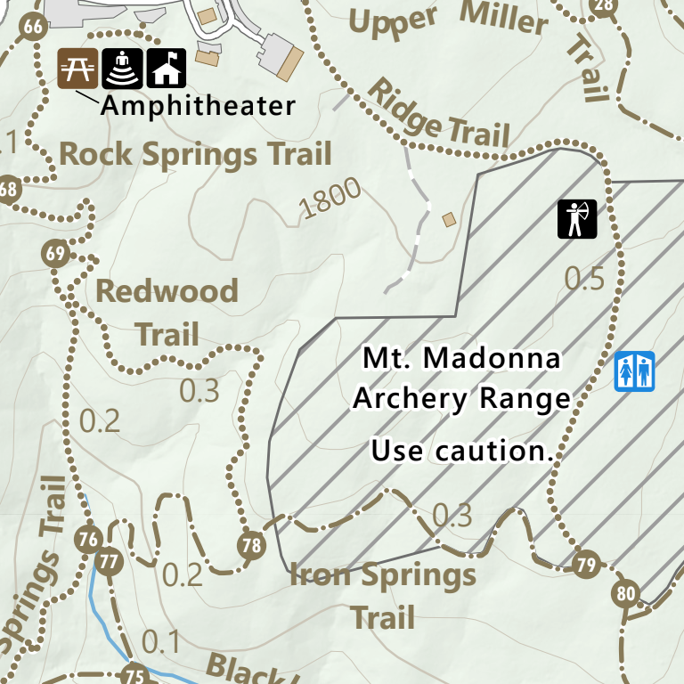 Mt Madonna County Park Guide Map by Santa Clara County Parks and ...