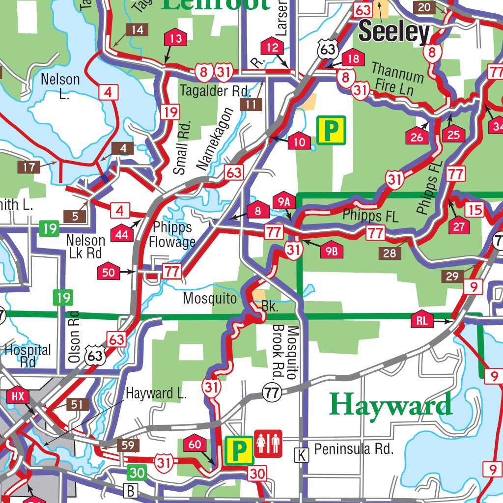 Sawyer County Snowmobile/ATV Map 2024-25 by Sawyer County Snowmobile ...