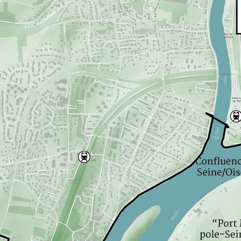 Le Sentier du Grand Paris (Etape 03) : de Poissy à Conflans Map by ...