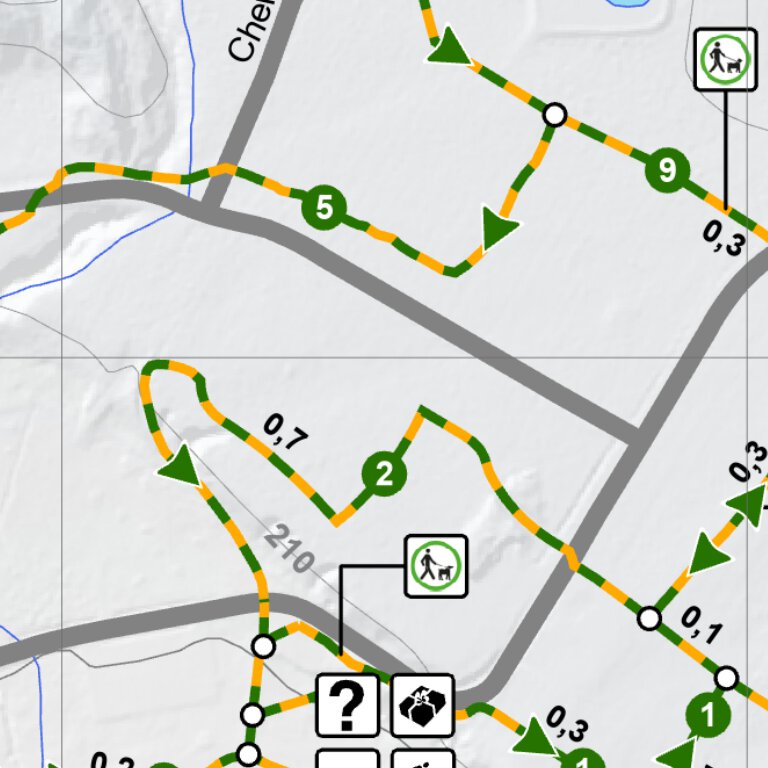 Centre touristique du Lac-Simon - Carte des activités hivernales Map by ...