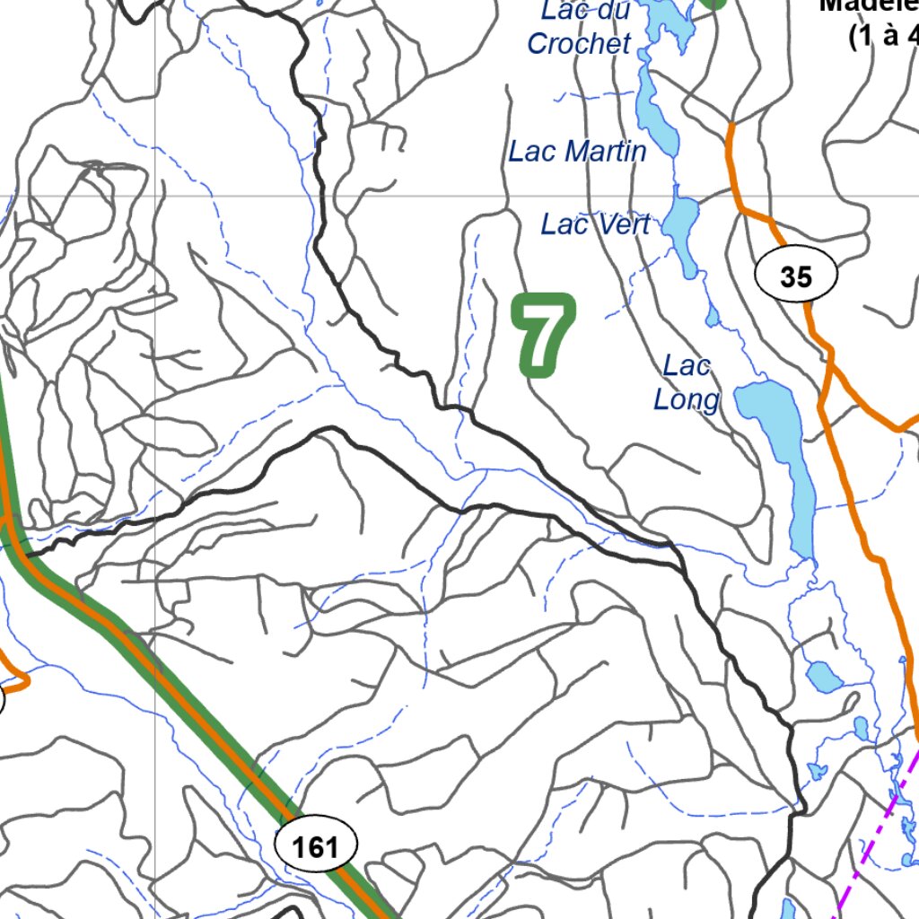Réserve faunique des Chic-Chocs : Carte générale de chasse au petit ...