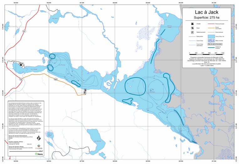 Lac à Jack (Laurentides) Map by Sepaq | Avenza Maps