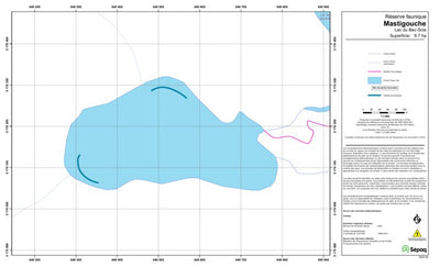 Lac du Bec-Scie (Mastigouche) Map by Sepaq | Avenza Maps