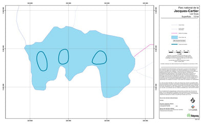 Lac Guay (Jacques-Cartier) Map by Sepaq | Avenza Maps