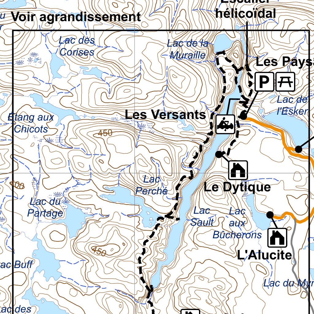 Parc national d’Aiguebelle : Carte générale Map by Sepaq | Avenza Maps
