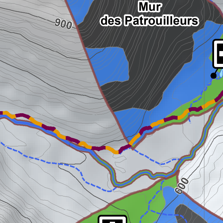 Parc national de la Gaspésie - Terrain avalancheux du Mont Albert Map ...